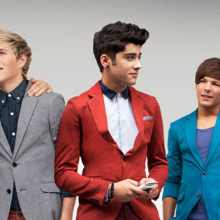 One Direction Color Suits Facebook Cover - Celebrity