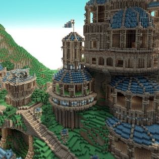 Minecraft Mountain Facebook Cover - Characters