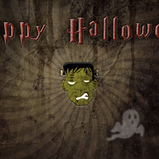 Happy Halloween Frankenstein Facebook Cover - Holidays