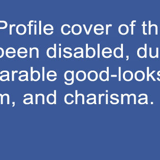 Cover Disabled Facebook Cover - Quotes