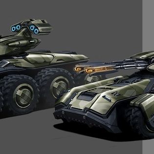 Hi Tech Army Tanks Green Facebook Cover - Vehicles